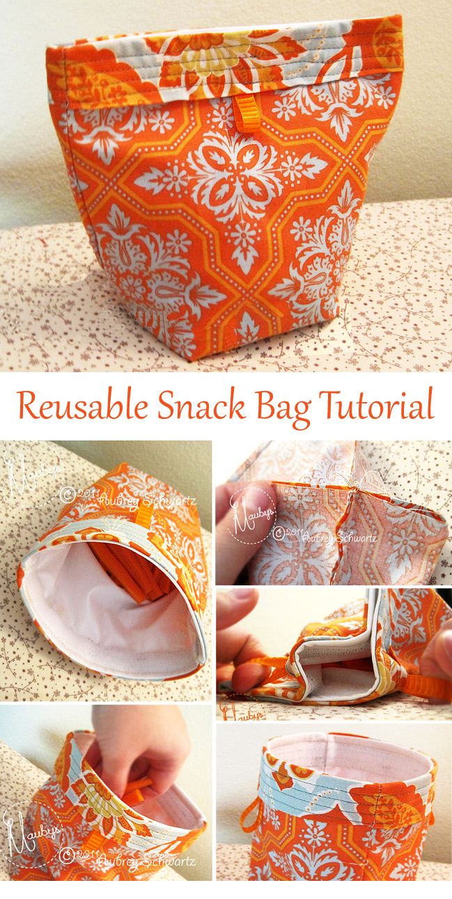 Reusable Snack Bag Sewing Tutorial - Pattern