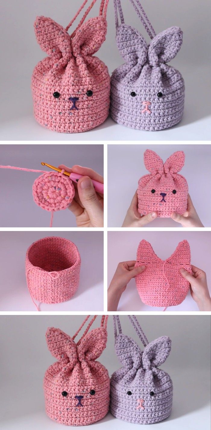 Crochet Bunny Pouch - Pattern
