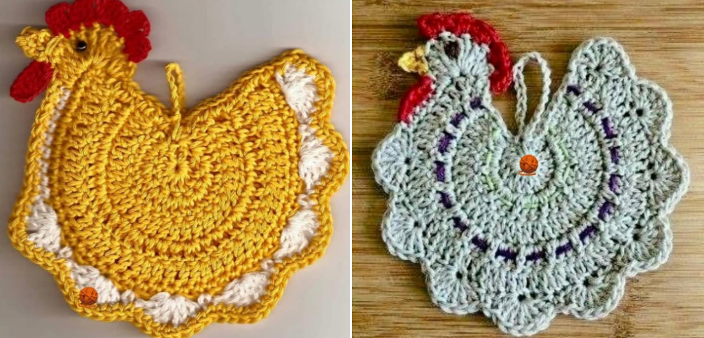 Crocheted plate or pan holder - Pattern