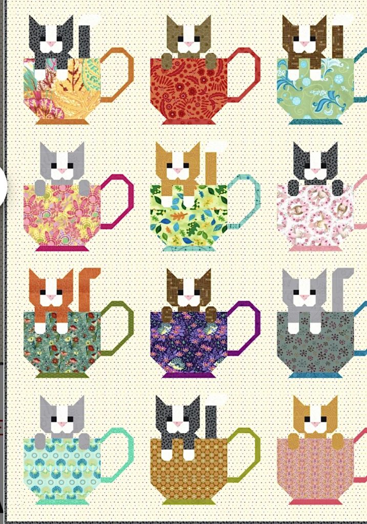 Kitten Quilt in a Teacup - Pattern